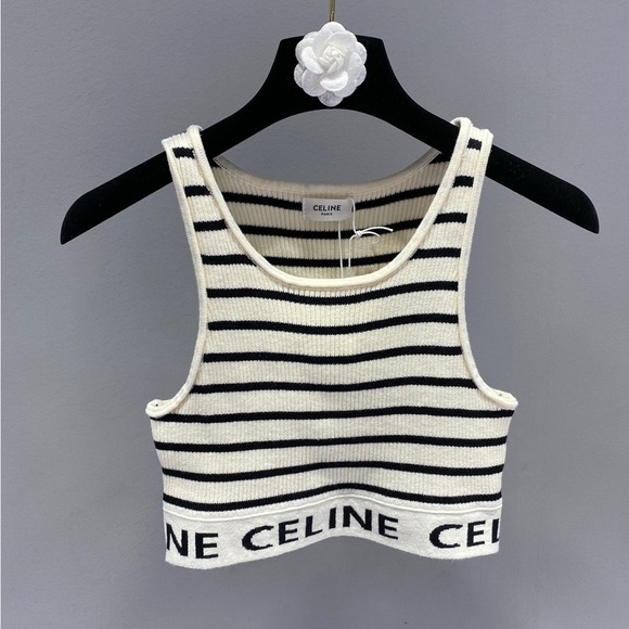 Celine Striped Crop Top